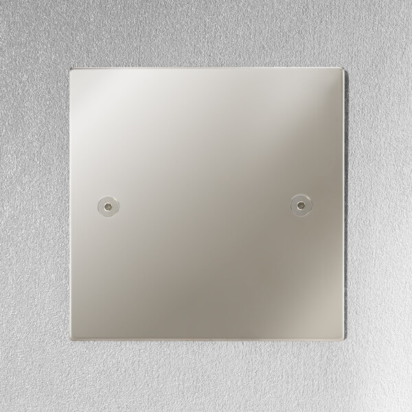 Chrome Wall Mirror Polished Mirror Chrome Flat Blank Plate - Single Or ...